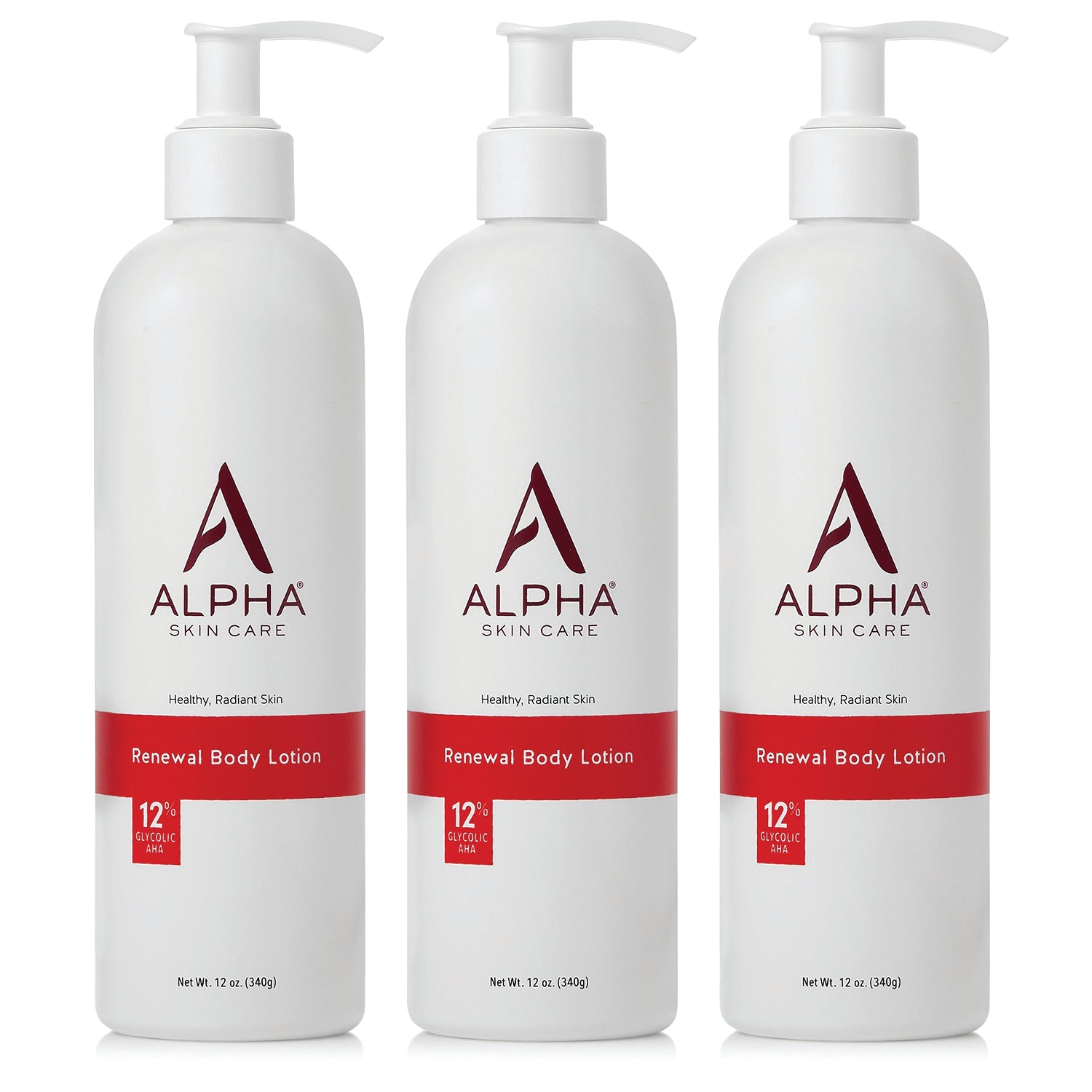Body Lotion 12% Glycolic AHA | 3-pack – Alpha Skin