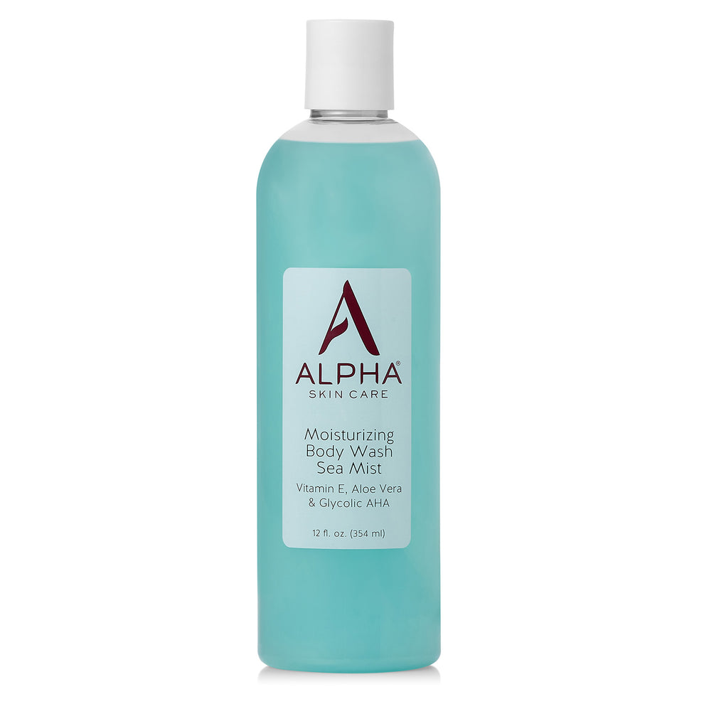 Moisturizing Body Wash Vitamin E, Aloe Vera & Glycolic AHA – Alpha Skin