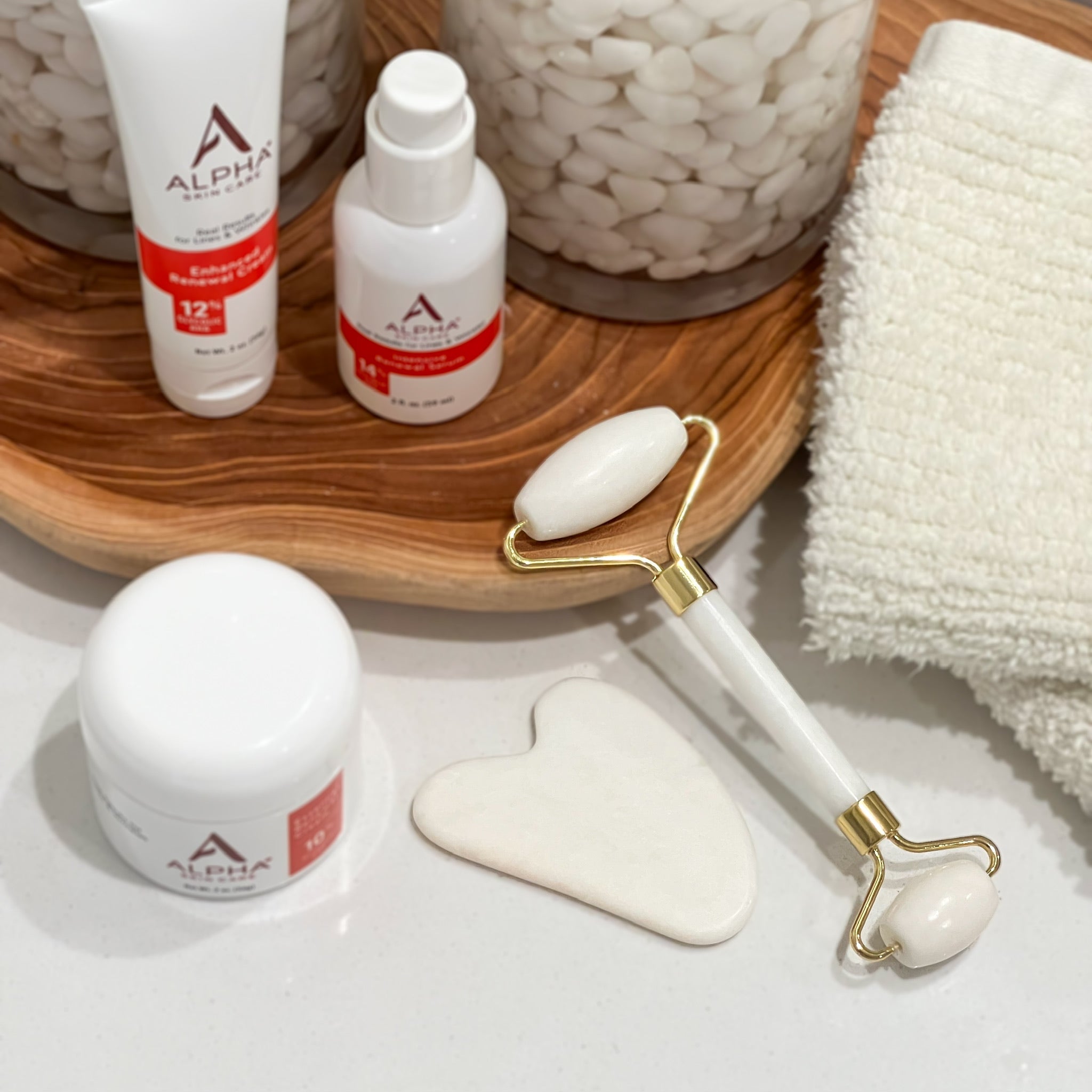 Alpha Jade Roller and Gua Sha Set – Alpha Skin